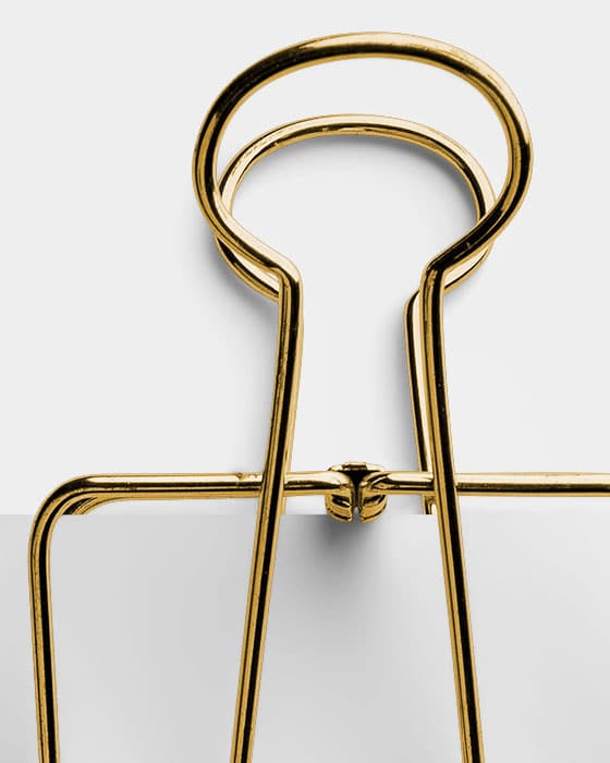Bulldog Clip Large Metallic Clipped - Custom Scene