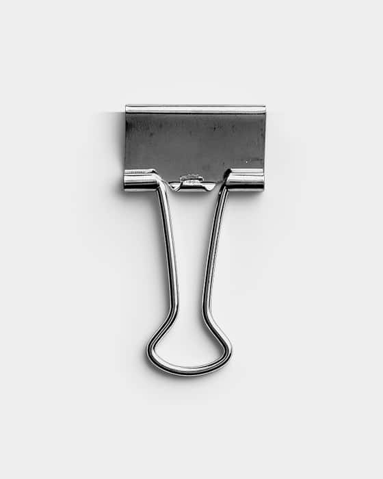 Paper Clip Metallic Clipped Closed - Custom Scene