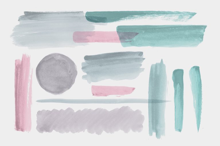 Watercolor Brush Strokes and Stains | Custom Scene