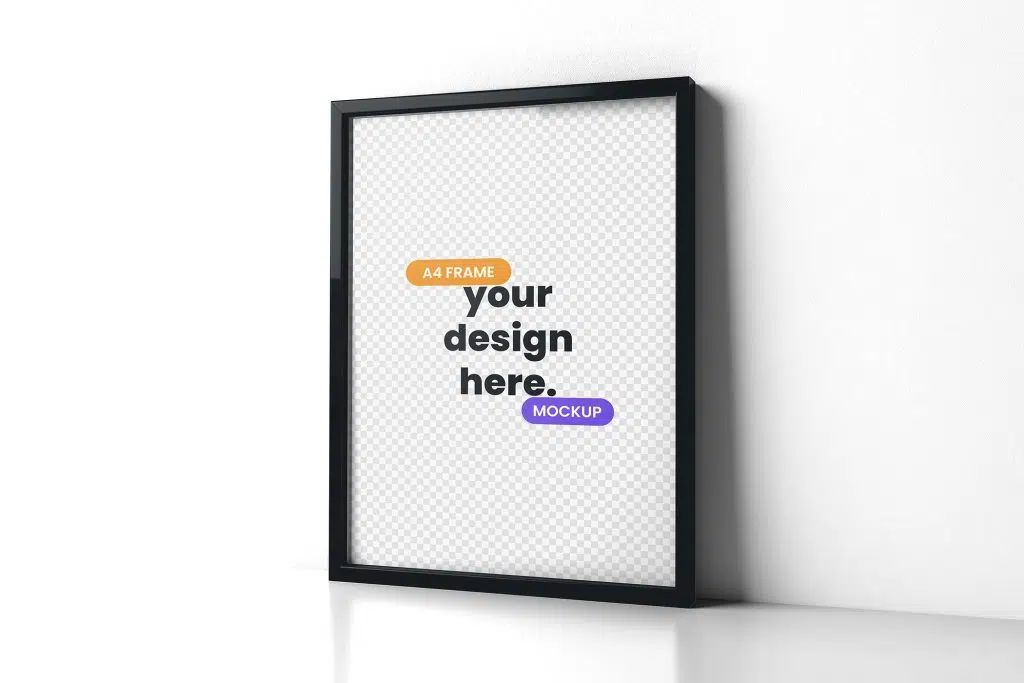Free Minimalistic Picture Frame Mockup - Custom Scene